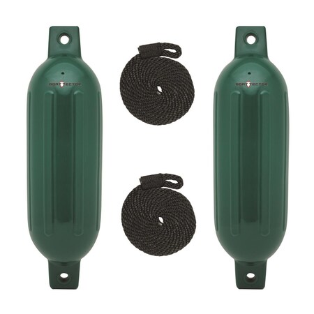 Geared2Golf EXMFVPGREEN Boat Tector Fender Value Pack - Forest Green ...