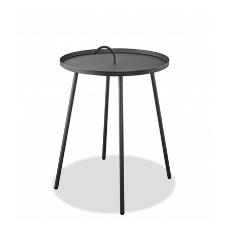 Gfancy Fixtures 20 x 20 x 25 in. Gray Side Table GF3099699 | Zoro