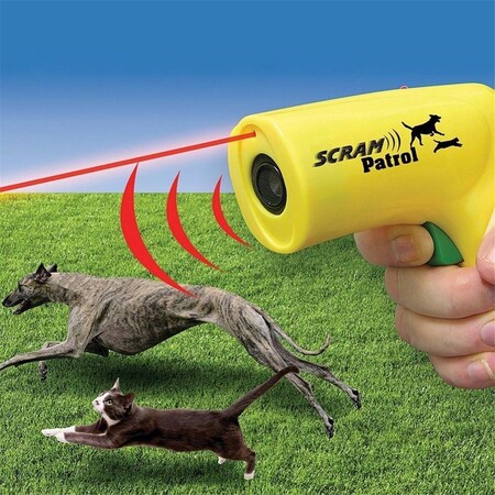 Swivel Ultrasonic Scram Patrol Dog Repeller Chaser Stop Barking Attack ...