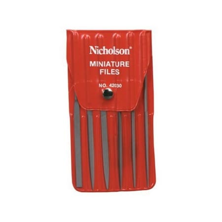 Crescent Nicholson 6-Piece Fine Cut Hobby File Set, 5.5 in. NI389585 | Zoro