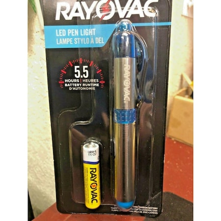 Rayovac AAA Brite Essential Pen Light with Battery Tray 620-BEPN1AAA ...