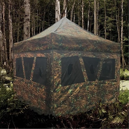 King Canopy 10 x 10 Hunting Blind Instant Pop Up Tent, Camo HB10X10 | Zoro