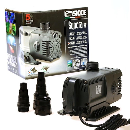 Sicce Usa Syncra HF 16.0 High Flow Pond Powerhead Fountain Waterfall ...