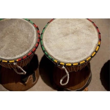 Thinkandplay Gambia Banju Wooden Drums Musical Instrument Poster Print ...