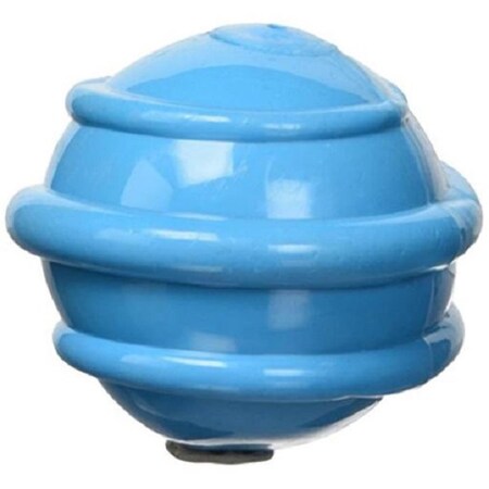 Fly Free Zone 3 in. Squeaky & Spiraled TPR Ball Pet Toy, Blue FL3176191 ...