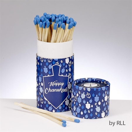 Rite Lite 4.25 in. Chanukah Mosaic Long Matches in Gift Box, 60 Piece C ...