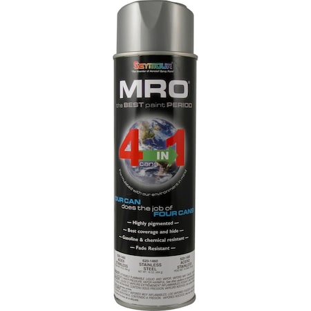 Seymour Midwest 20 oz MRO Industrial High Solids Spray Paint, Stainless ...