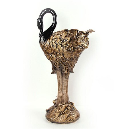 Standalone Golden Drizzle Swan Vase - Gold ST3734887 | Zoro
