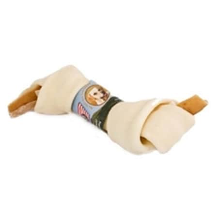 Scoochie Pet Products 4 5 in Knotted Rawhide Bone With Band UPC 11R | Zoro