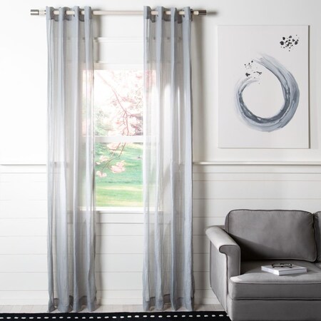 Safavieh 52 x 96 in. Kannon Window Panel - Grey WDT1046A-5296 | Zoro