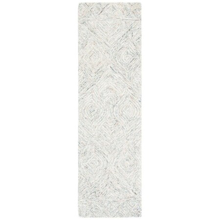 Safavieh 2 ft.-3 in. x 8 ft. Ikat Runner Hand Tufted Rug Beige & Grey ...