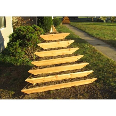 Smart Carts Smart Carts PYRAMID7 Infinite Cedar 7-Tier Trio Plant ...