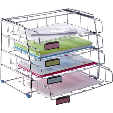 Easy-To-Organize Wire Side Load Letter Tray EA3748628 | Zoro