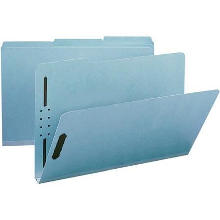 Made-To-Stick 100 Percent Recycled Pressboard Fastener Folders, Blue ...