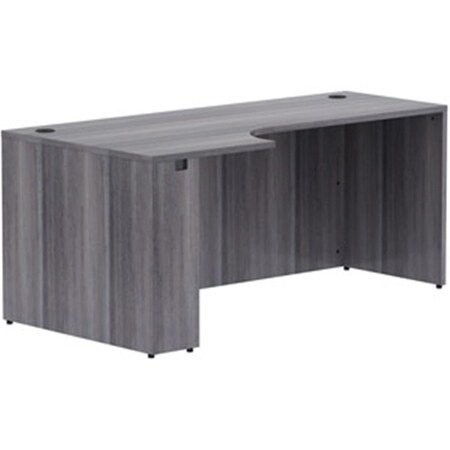 Lorell 71 x 24 in. Credenza Rectangular Credenza Weathered Charcoal ...