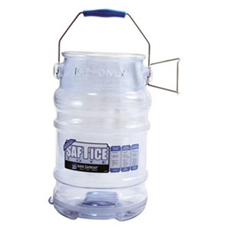 The Colman Group 6 Gal Saf-T-Ice Tote, Transparent Blue SAN SI6000 | Zoro