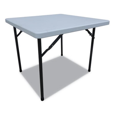 Fine-Line 36 x 36 in. Square Plastic Folding Table, White FI2659536 | Zoro
