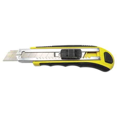 Boardwalk Straight-Edged Rubber-Gripped Retractable Snap Blade ...