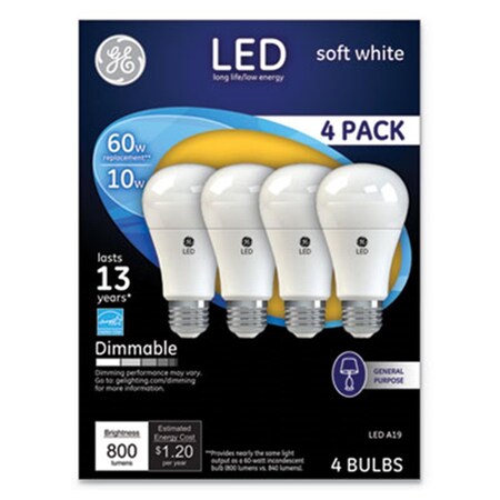 General Electric General Electric 10.5W LED Soft White A19 Dimmable ...