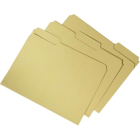Made-To-Stick 753001 1 by 3 Cut Letter Double Ply Recycled File Folders ...