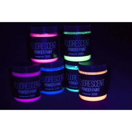 Jack Richeson 1591283 Fluorescent Powdered Tempera Paint; Assorted ...