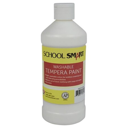 School Smart School Smart 2002737 1 Pint Washable Tempera Paint; White ...