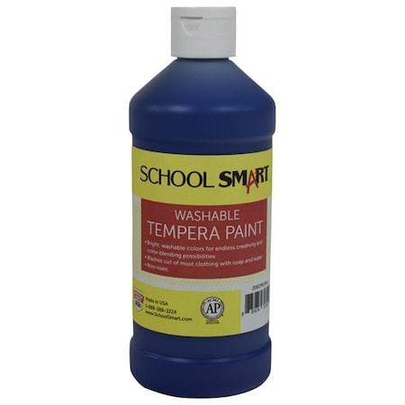 School Smart 2002745 1 Pint Washable Tempera Paint; Blue 2002745 | Zoro
