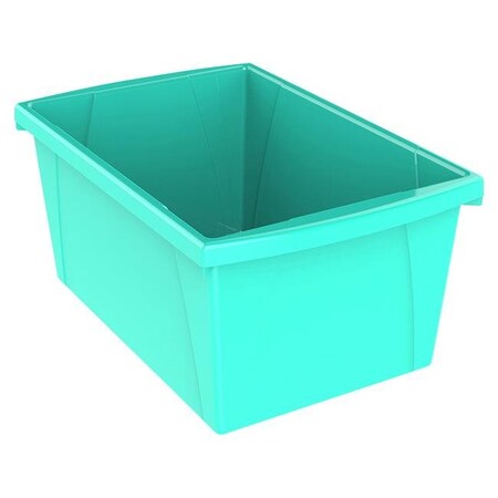 Storex Storex Industries 2021331 5.5 gal Classroom Storage Bin; Teal ...