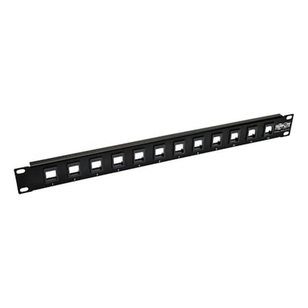 Doomsday 12-Port Keystone Blank Patch Panel for RJ45 Ethernet, USB ...