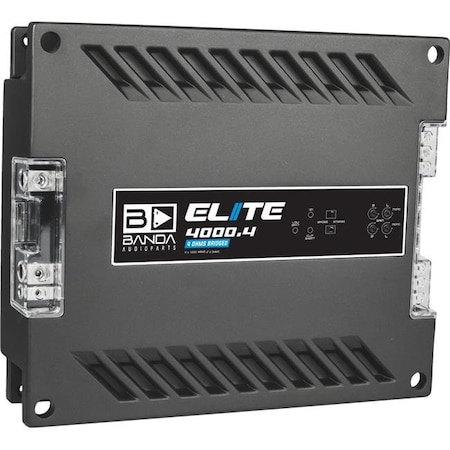 Banda Banda 4000.4 1000 watts Elite 4 Channel Max at 2 Ohm Car Audio ...