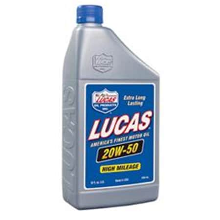 Lucas Oil 20W 50 Plus Petroleum Motor Oil LUC10252 | Zoro