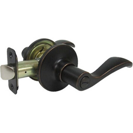 Lastplay Tru-Guard Reversible Naples Privacy Lever Lockset, Aged Bronze ...