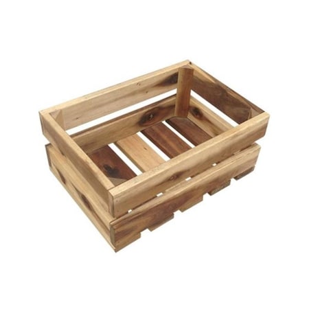 New Courtyard 15.5 x 7 in. Crate-Style Wood Planter NE3238175 | Zoro