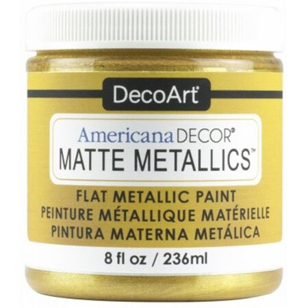 Deco Art 8 oz Matte Metallic Craft Paint - Gold DE570368 | Zoro