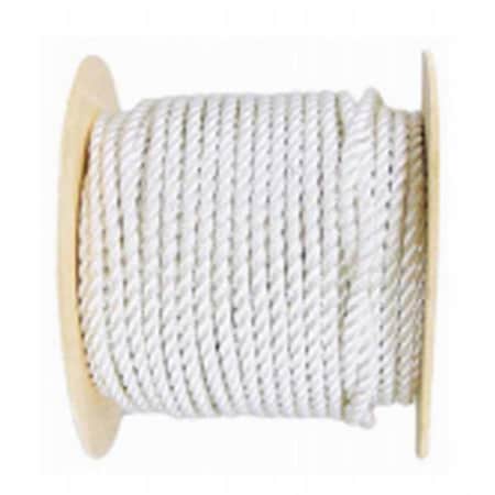 Eat-In 0.37 x 400 in. Solid Braided Nylon Rope, White EA2668176 | Zoro