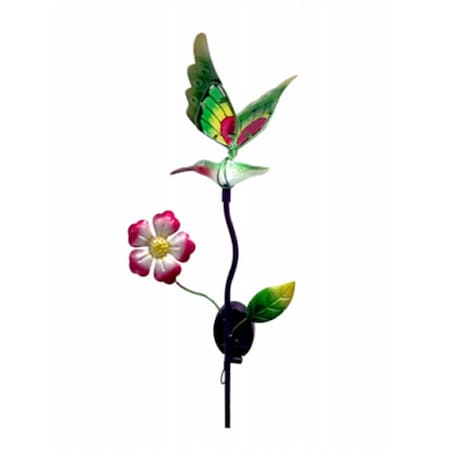 Gardencare Four Seasons Solar Dragonfly Metal & Glass Stake Light, 16 ...