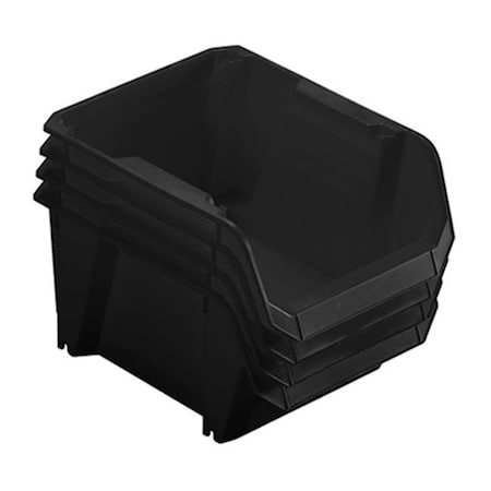 Stanley Consumer Tools 253907 No.3 Storage Bin; Black - Pack of 4 ...