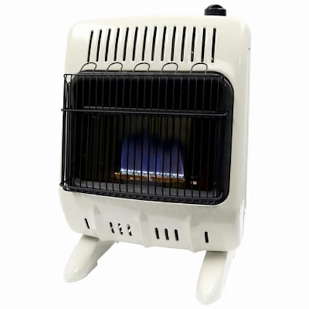 Dendesigns 30K Blue Flame Wall Heater with Thermostat, White DE2009299 ...
