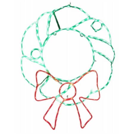 Implementar 36 in. Holiday Wonderland 2D Wreath Light IM3255266 | Zoro