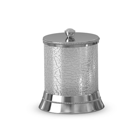 Nu Steel Regal Glass Metal Cotton Swab Cotton Container REG1H | Zoro