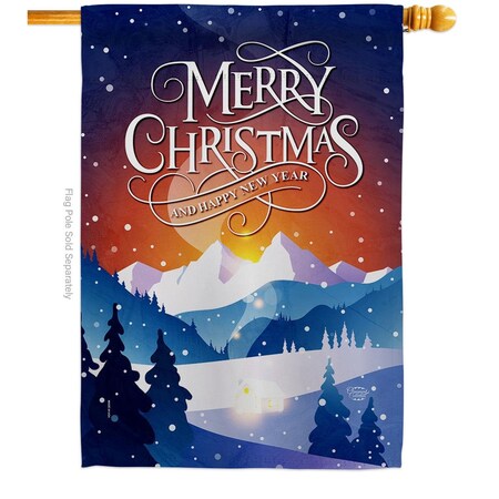 Cuadrilatero 28 x 40 in. Walking Into Wonderland House Flag with Winter ...