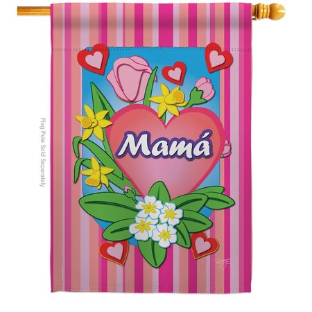 Gardencontrol Mam Family Mother Day 28 x 40 in. Double-Sided Vertical ...