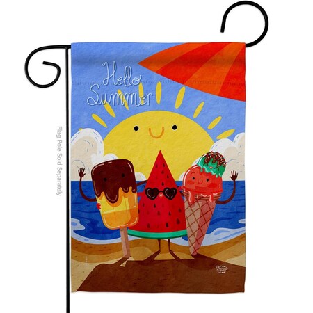 Cuadrilatero Summer Buddy Summertime Fun & Sun 13 x 18.5 in. Double ...