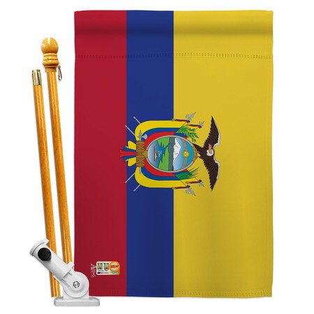 Cosa 28 x 40 in. Ecuador Flags of the World Nationality Impressions ...