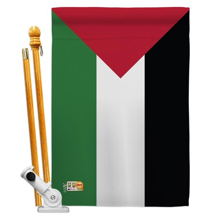 Cosa 28 x 40 in. Palestine Flags of the World Nationality Impressions ...