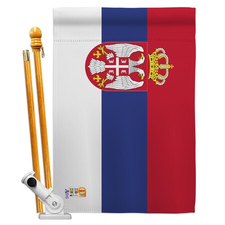Cosa 28 x 40 in. Serbia Flags of the World Nationality Impressions ...
