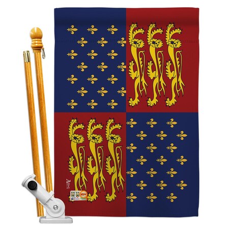 Cosa 28 x 40 in. King Edward III Flags of the World Historical ...