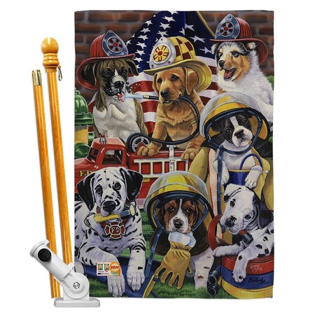 Gardencontrol 28 x 40 in. Vertical Hero Helpers Nature Pets Double ...