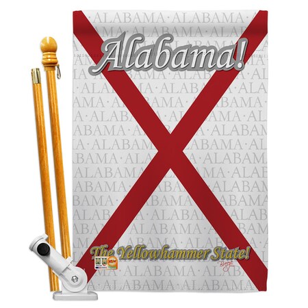 Gardencontrol 28 x 40 in. Vertical Alabama Americana States Double ...