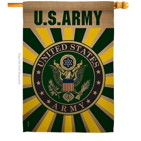 Gardencontrol 28 x 40 in. Army House Flag with Armed Forces Double ...